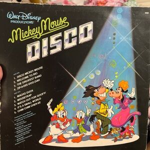 Media | Walt Disney Mickey Mouse Disco Vinyl Record | Poshmark
